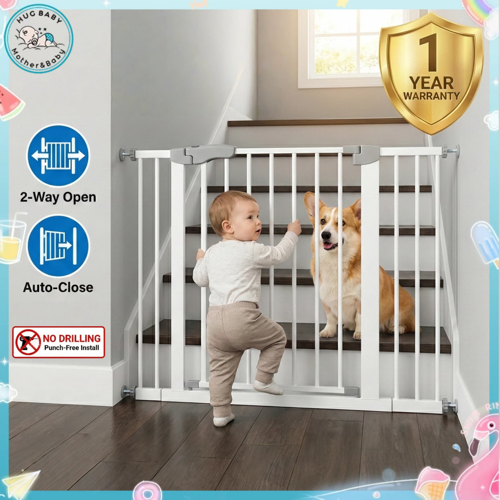 【Warranty】Gate for Baby Safety with Stabilizer Dog Gate Barrier No ...