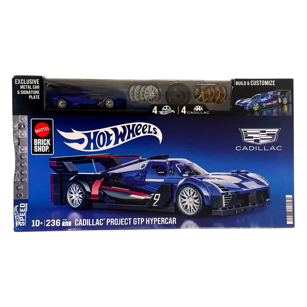 Mattel Brick Shop Hot Wheels Cadillac Project GTP Hypercar Building Set ...