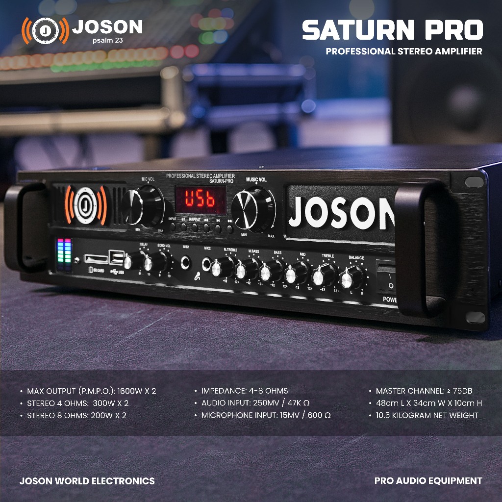 Joson SATURN PRO Professional Integrated Amplifier (2026 Model ...
