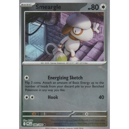 Smeargle - 080/094 - Regular / Reverse Holo | POKEMON TCG: Mega ...