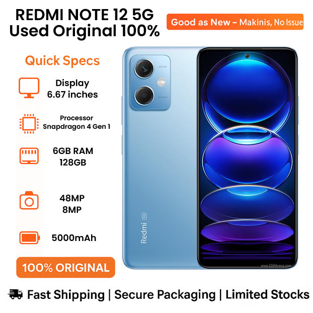 Rdmi Note 12 5G 6/128GB Global Original | Shopee Philippines