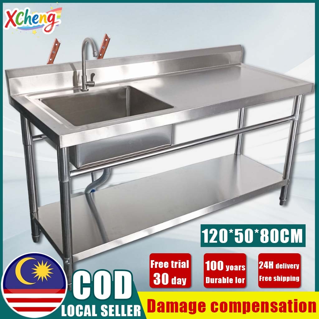 【New 2026】Lababo Stainless Steel standing sink with Faucet and Shelf ...