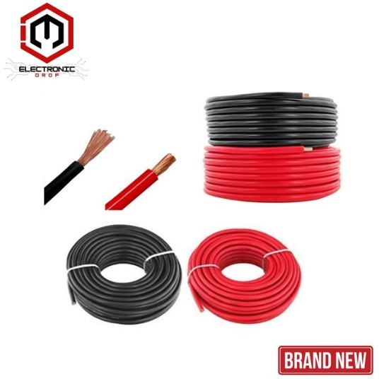 Solar Cable Wire 4mm 6mm DC Connector) & (Double Core 4mm 6mm) | Shopee ...