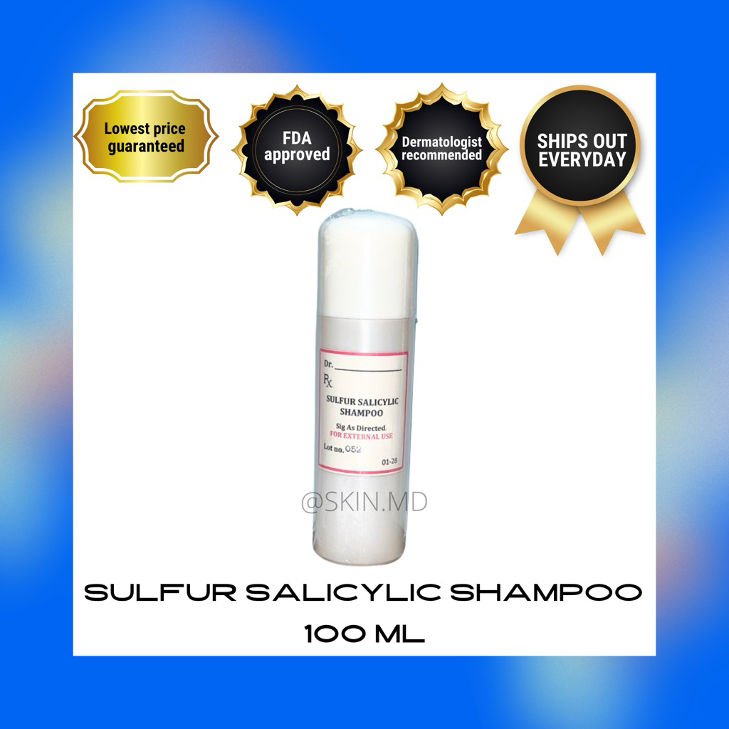 Salicylic Acid Sulfur Shampoo 100ml(Itchy & Oily Scalp, Dandruff, Scalp ...