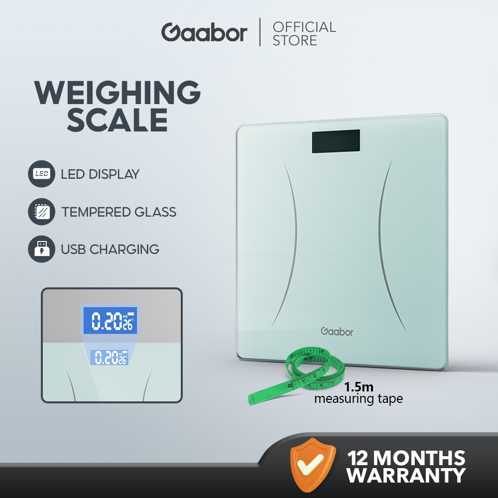 【New Arrival】Gaabor Digital Green Body Weight Scale Electronic Weighing ...