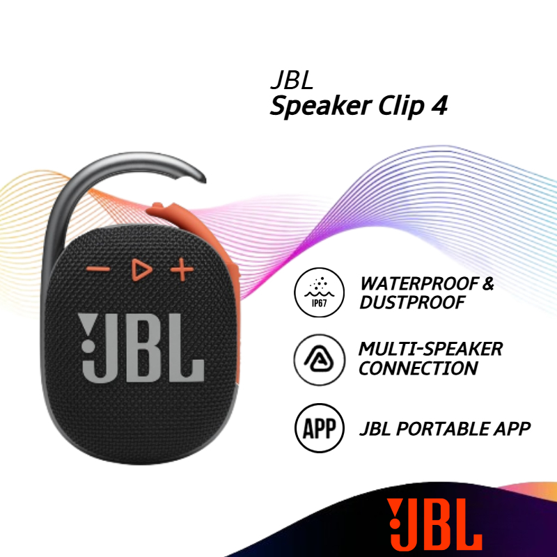 Clip 4 / Clip 5 Portable Speaker with Bluetooth, Built-in Battery ...