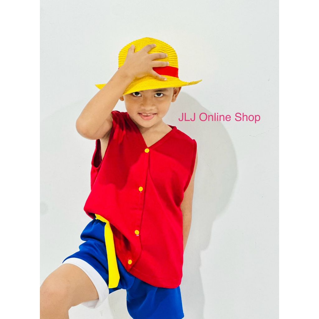 Onepiece Monkey D Luffy Costume NO HAT ONE PIECE outfit baby boy ...