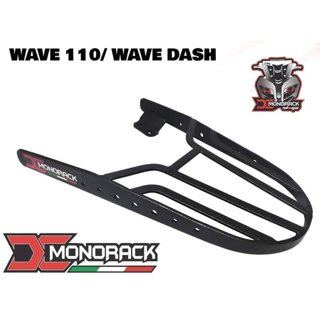 HONDA WAVE 110/WAVE DASH DC MONORACK BRACKET POWDER COATED | Shopee ...