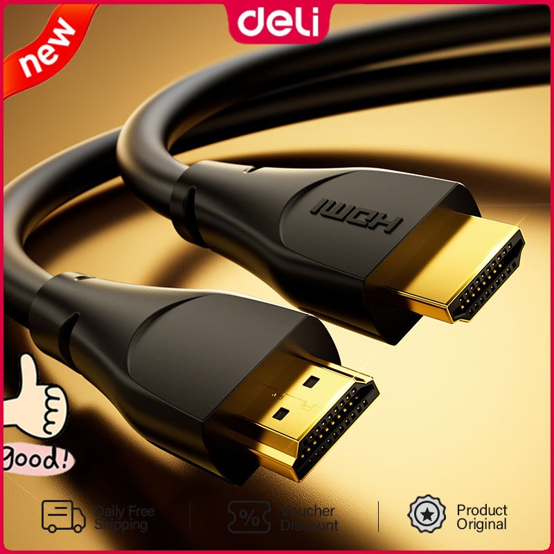 Deli 2.0 HDMI Cable 4KPVC Classic Model 0.5 Meters High Definition ...