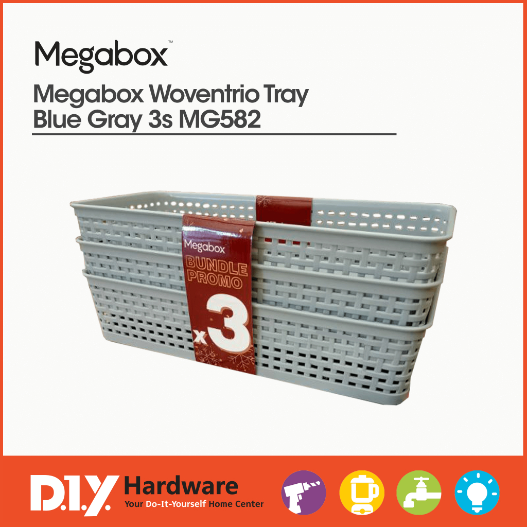 Megabox BUNDLE PROMO Woventrio Tray Blue Gray 3s MG582 | Shopee Philippines