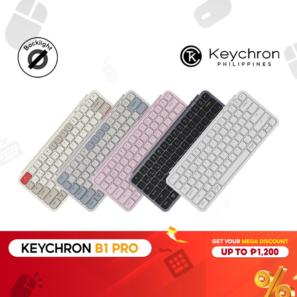 Keychron B1 Pro Ultra-Slim Wireless Keyboard, 75% layout | Shopee ...