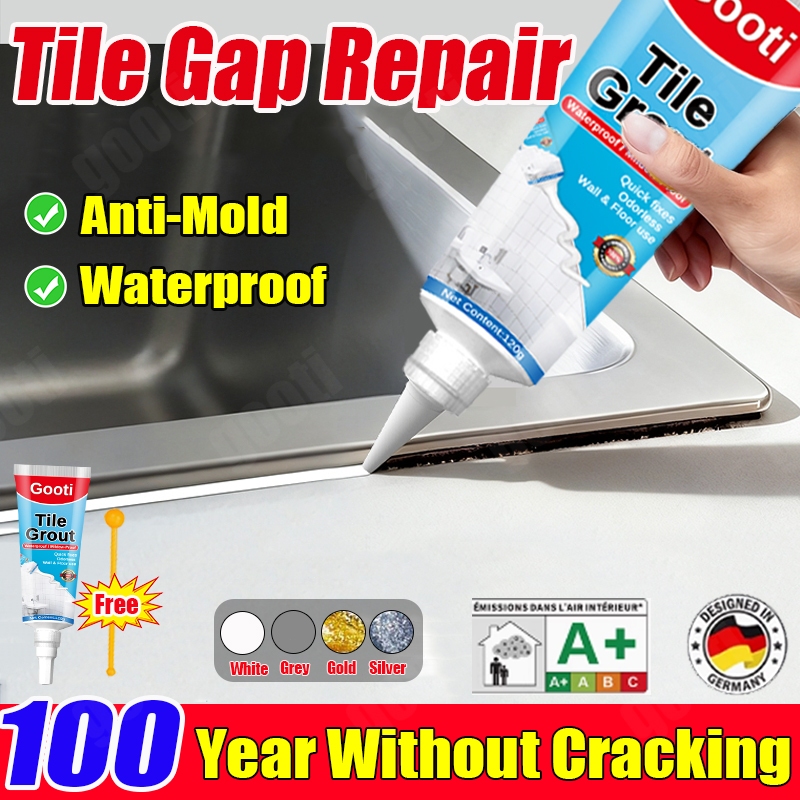 Waterproof Epoxy Tile Reform Grout Sealant Glue 120ML Repair Gap Seam ...