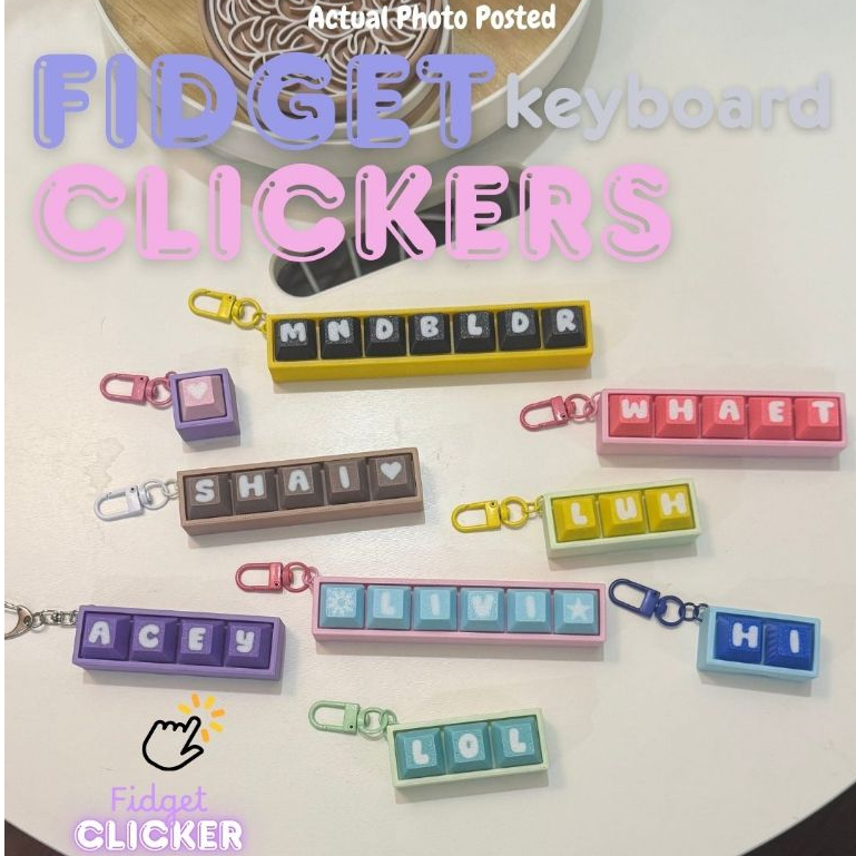 V1 KEYBOARD FIDGET CLICKER STRESS RELIEF 3D PRINTED PERSONALIZED ...