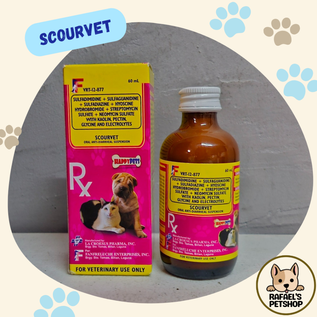 SCOURVET 60ml - antidiarrhea for cats and dogs | Shopee Philippines
