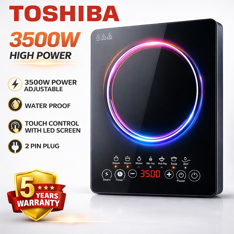 TOSHIBA 3500W Induction Cooktop Inverter Induction Cooker Touch Screen ...