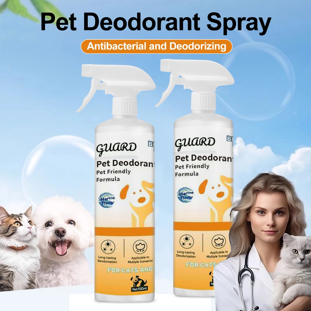 GUARD Pet Deodorizer Spray Odor Eliminator Air Freshener Spray 500ml ...
