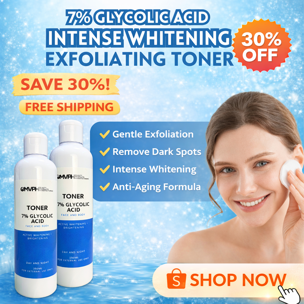 [BUY 1 TAKE 1]OMVPH 7% Glycolic Acid Face and Body Whitening Toner Scar ...