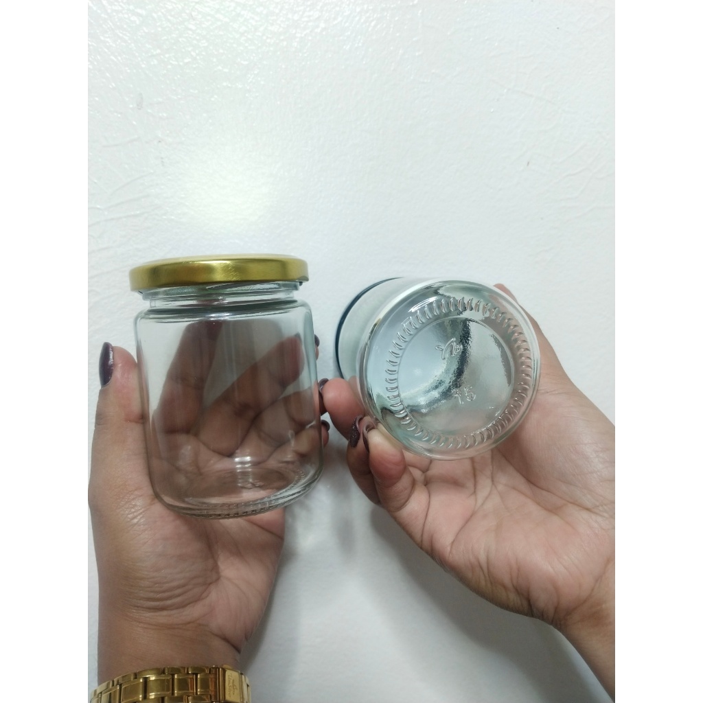M7240 240ml Round Glass Jar with Cap | Sold per Box of 24pcs + Free ...