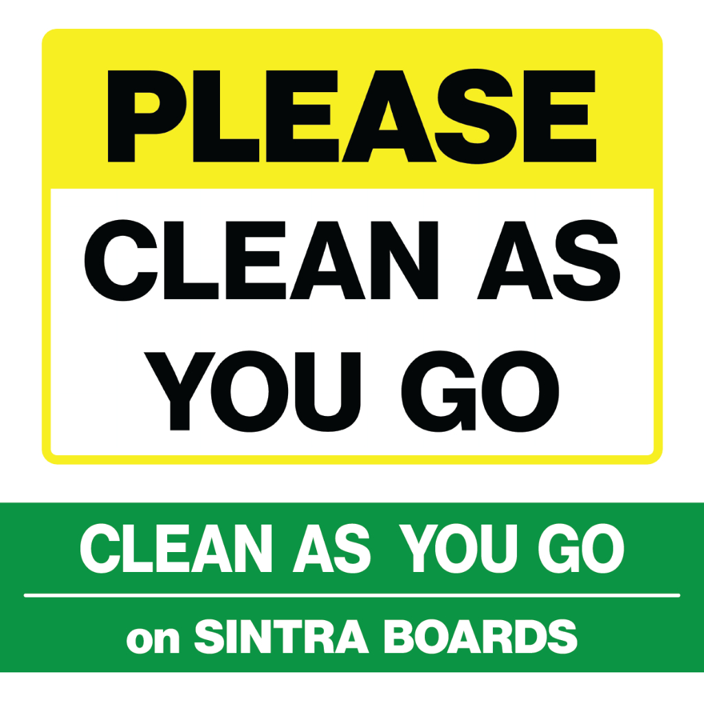 Shop clean as you go signage for Sale on Shopee Philippines