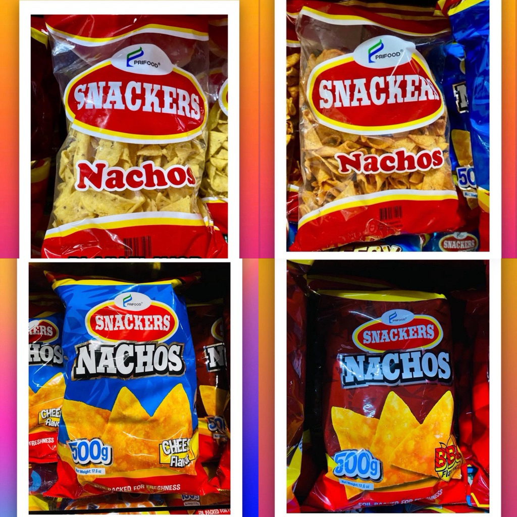 PRIFOOD SNACKERS NACHOS 500GRAMS | Shopee Philippines