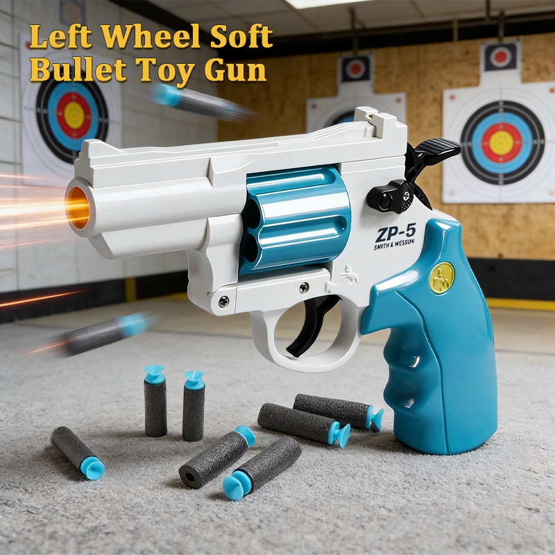 Toy Soft Bullet Gun Toys Left Wheel Gun Electric Toy Gun For Kids ...