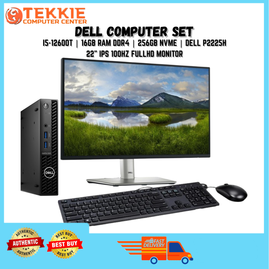 BRANDNEW DELL COMPUTER SET I5-12600T | 16GB RAM | 256GB NVME | DELL ...