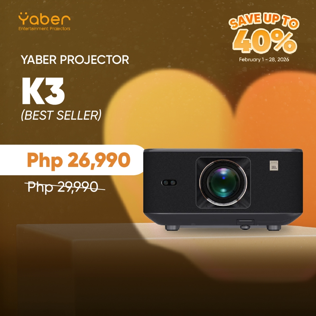Yaber Entertainment Projector K3 Auto Focus 1080P with 1600 ANSI and ...