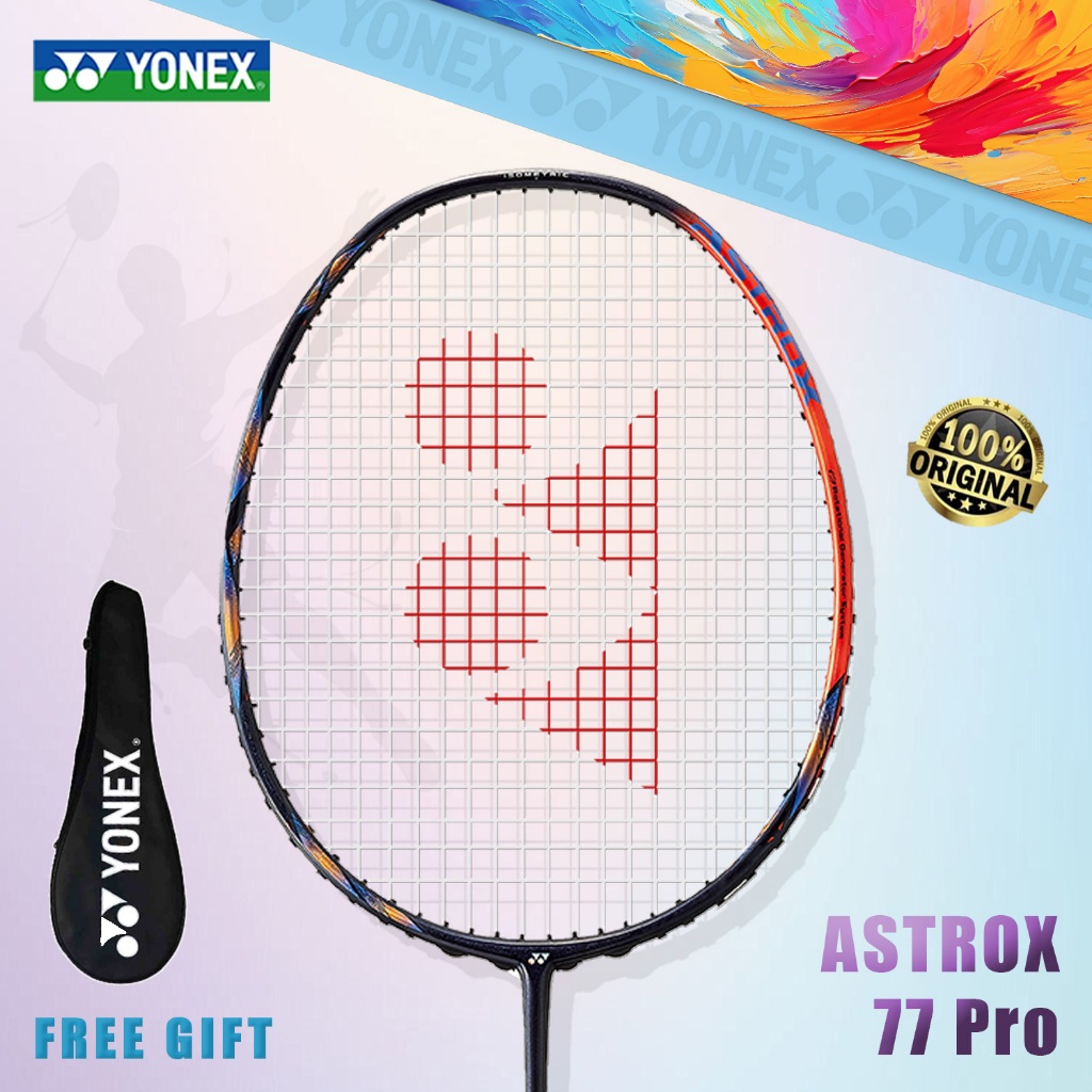 YONEX ASTROX 77 PRO Badminton Racket Full Carbon Orange Single 100zz 4U ...