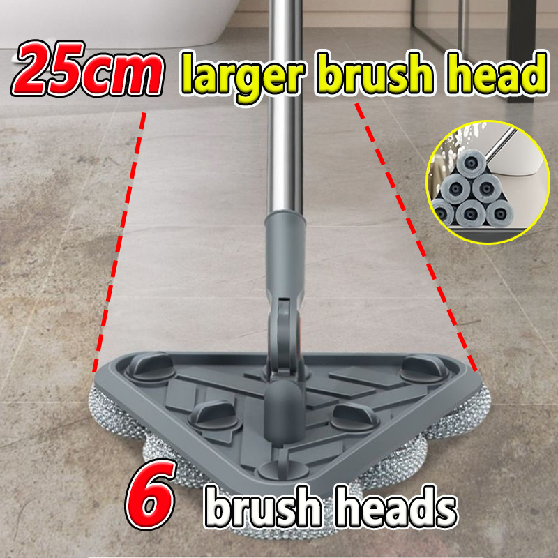 Ceiling Mop Long Handle Mop 180 Rotating Triangle Mop mop for floor ...