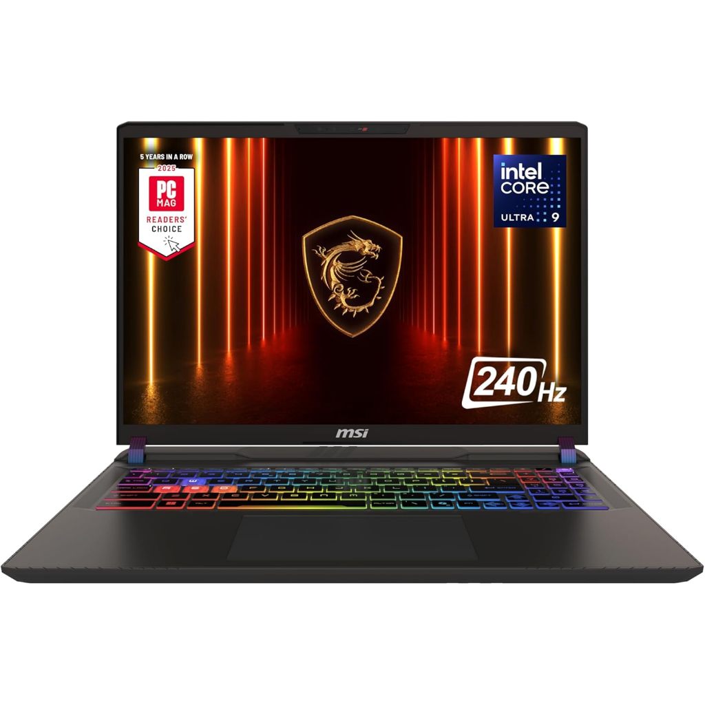 msi Vector 16 HX AI 16” 240Hz QHD+ Gaming Laptop: Intel Core Ultra 9 ...