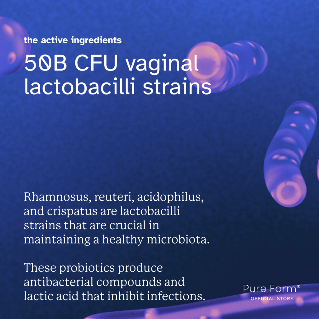 Pure Form® Pre + Probiotic for Women | 50 Billion CFU Vaginal Probiotic ...