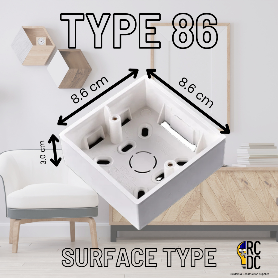 HEAVY DUTY PVC UTILITY BOX SURFACE TYPE 86 | 86 x 86 x 30 mm | Shopee ...