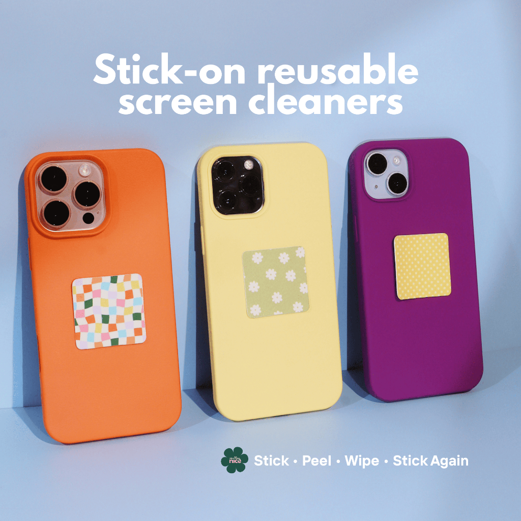 NiceSwipe Reusable Microfiber Sticky Screen Cleaner Customizable Gadget ...