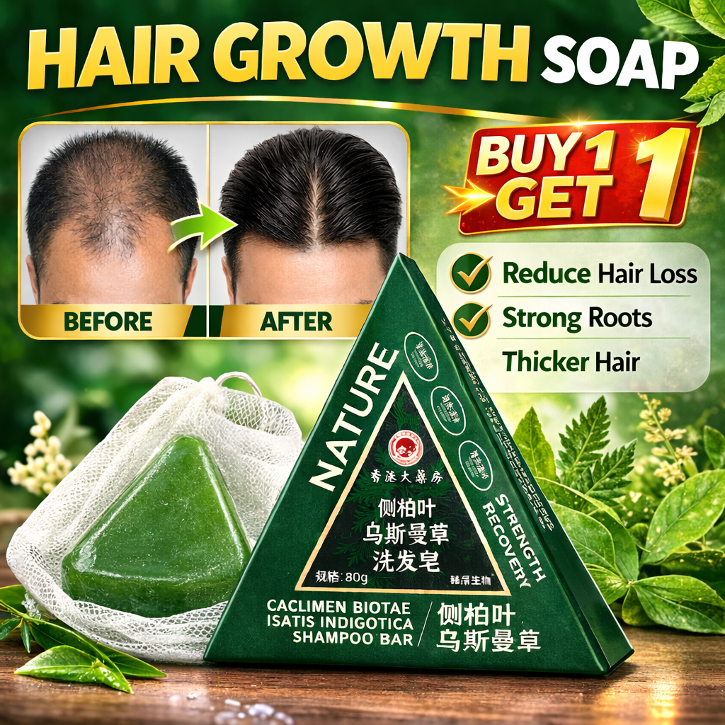 Janicejo Herbal Hair Growth Soap Anti Hair Loss Usma Grass Cypress Leaf ...
