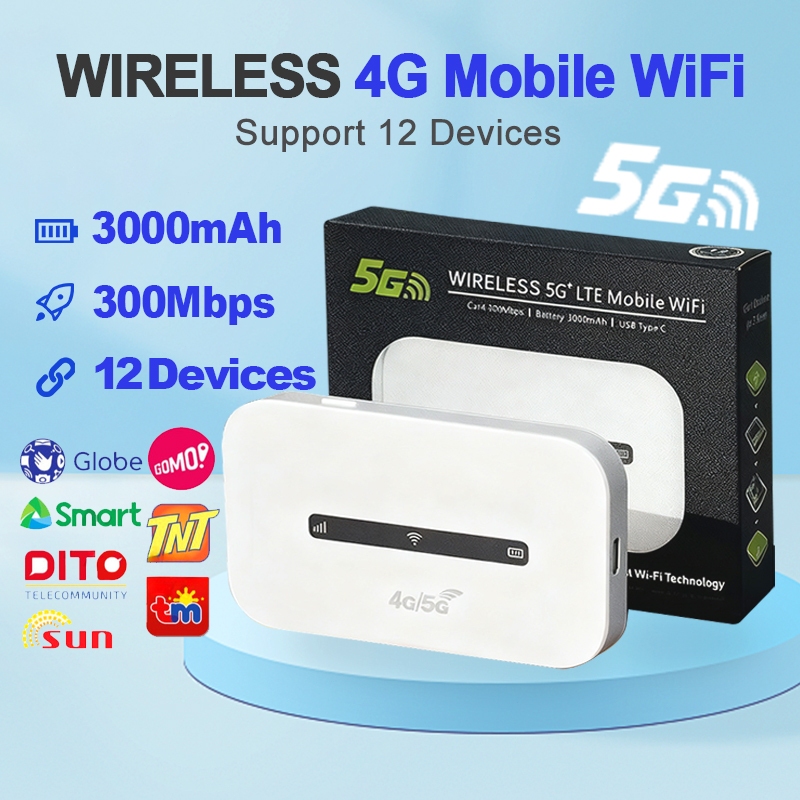 Pocket WiFi 5G 4G LTE Openline All Network Portable Hotspot Router ...