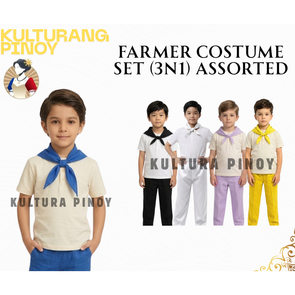 KP KKK Katipunero Attire Kasuotang Pinoy Farmer Costume Kamesa Scarf ...