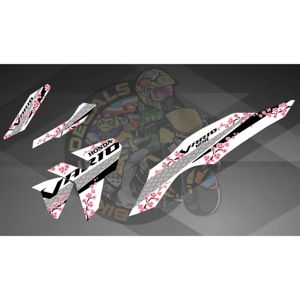 click vario v3 decals sakura japan bikcol decals | Shopee Philippines