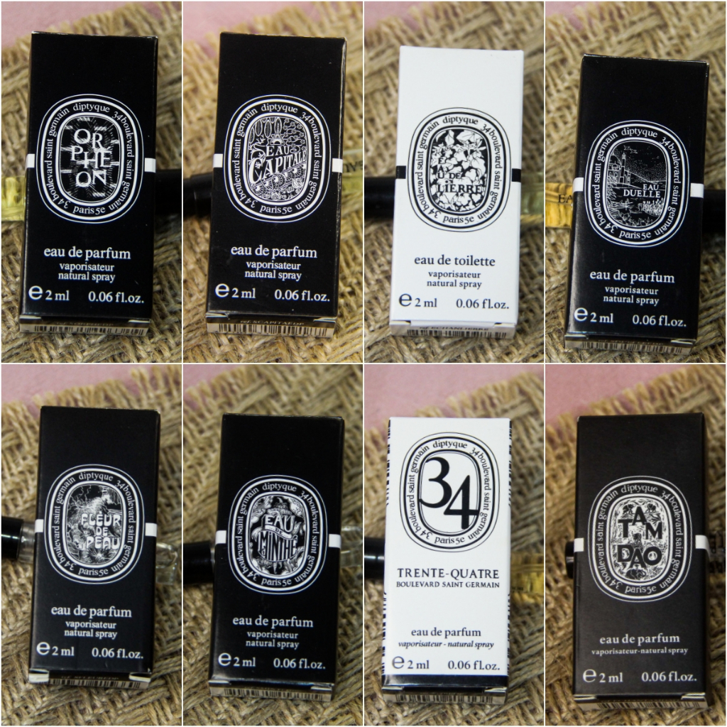 Diptyque Perfume 1.5ml / 2ml Mini Perfume Sample Set 100% Original ...
