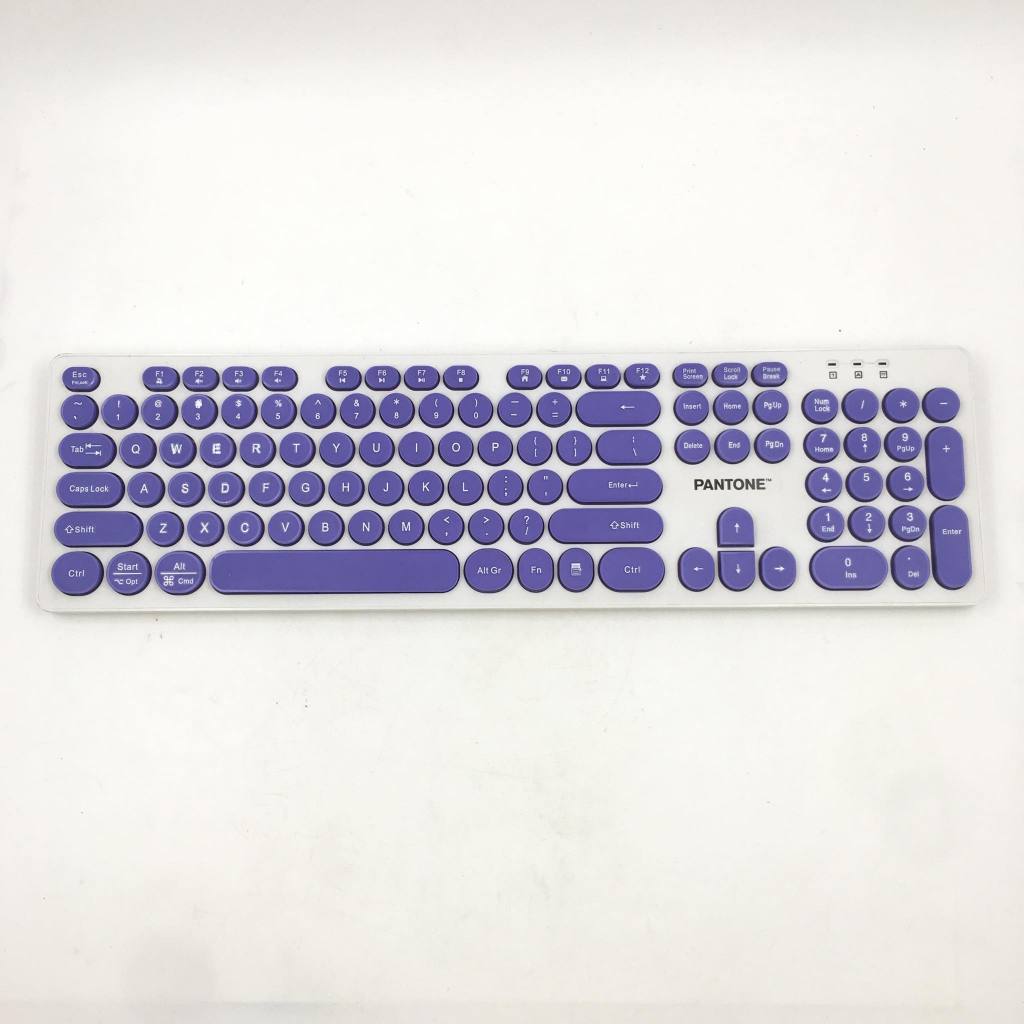 Pantone Wireless Keyboard - Portable and Lightweight Design Smooth and ...