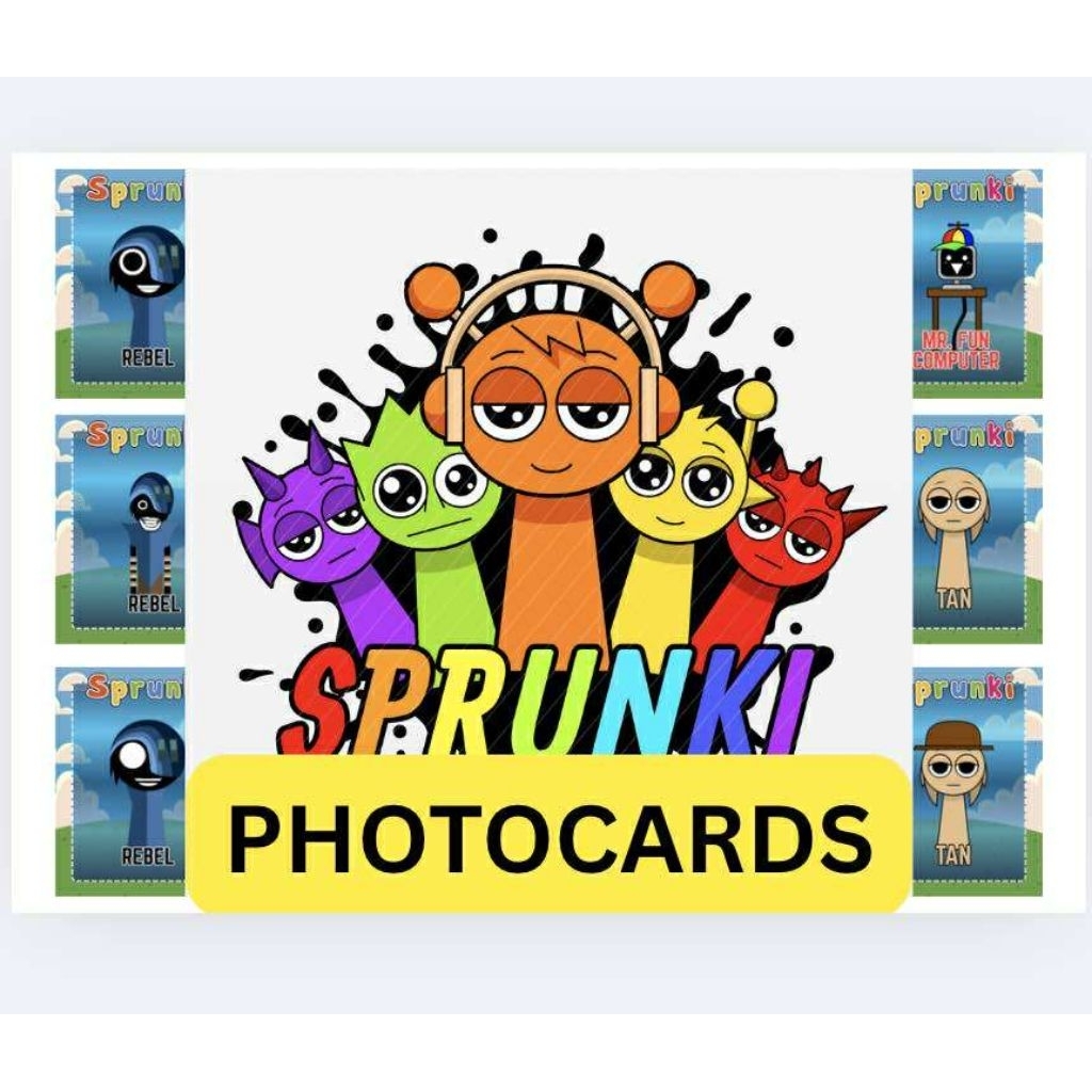 SPRUNKI Photocards, Handmade, Onhand | Shopee Philippines