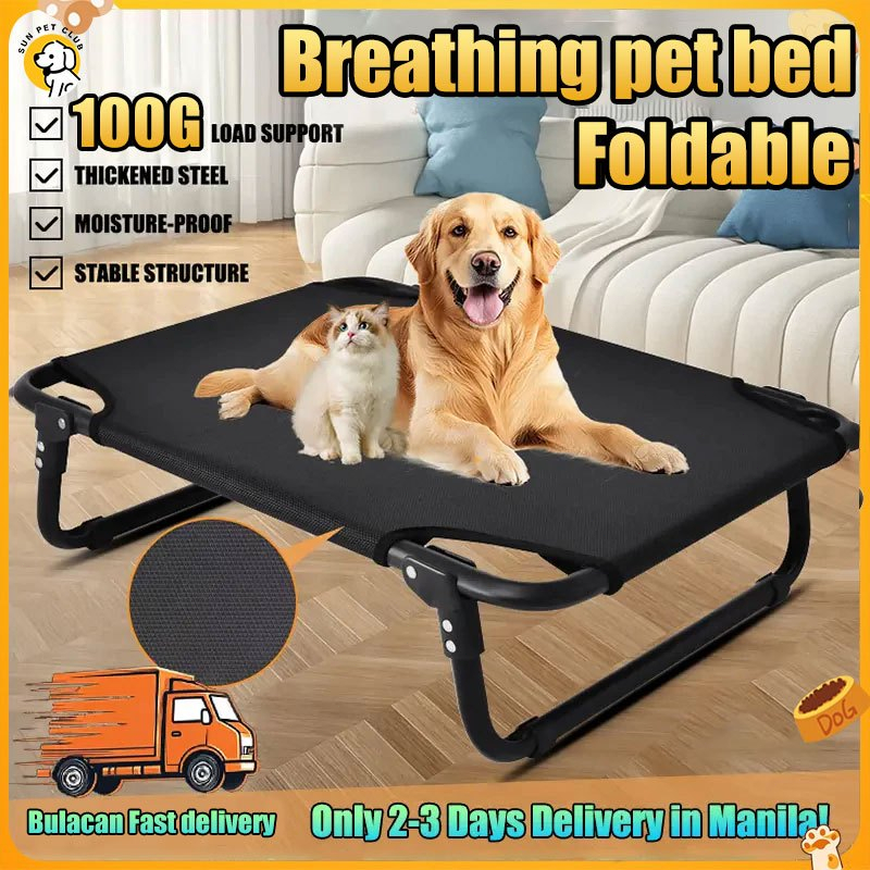 Foldable Pets Bed Washable dog bed nylon pet beds steel dogs & cats bed ...