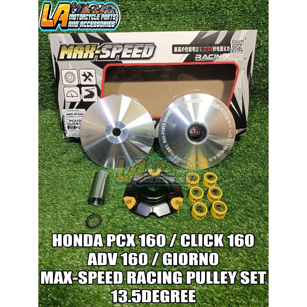 HONDA PCX 160/CLICK 160/ADV 160/GIORNO MAX-SPEED RACING PULLEY SET 13.5 ...