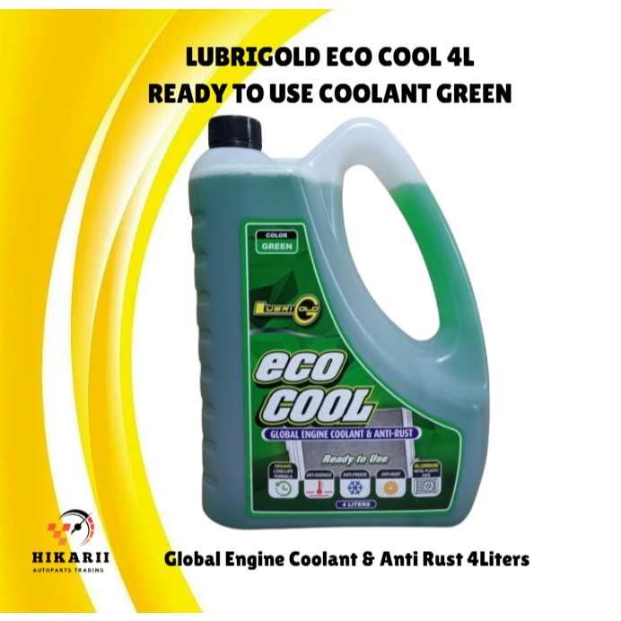 Lubrigold Eco Cool Ready To Use Coolant Green 1Gallon 4Liters | Shopee ...