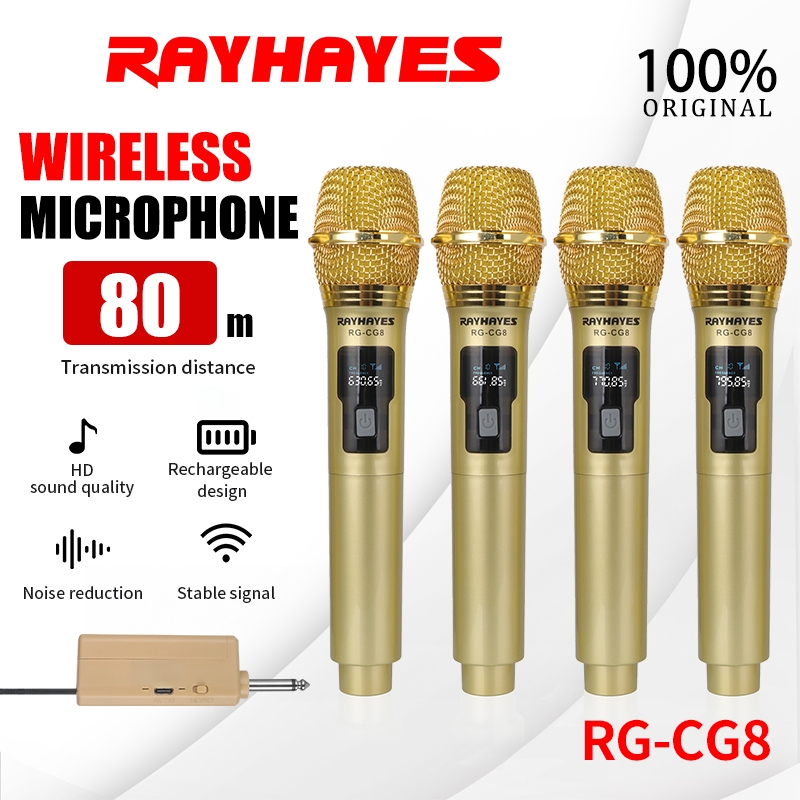 Rayhayes RG-CG8 4 Channel Rechargeable Wireless Microphone Original ...