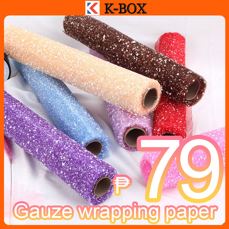 Snow Dot Gauze Bouquet Packaging Material Package Handmade DIY Flower ...