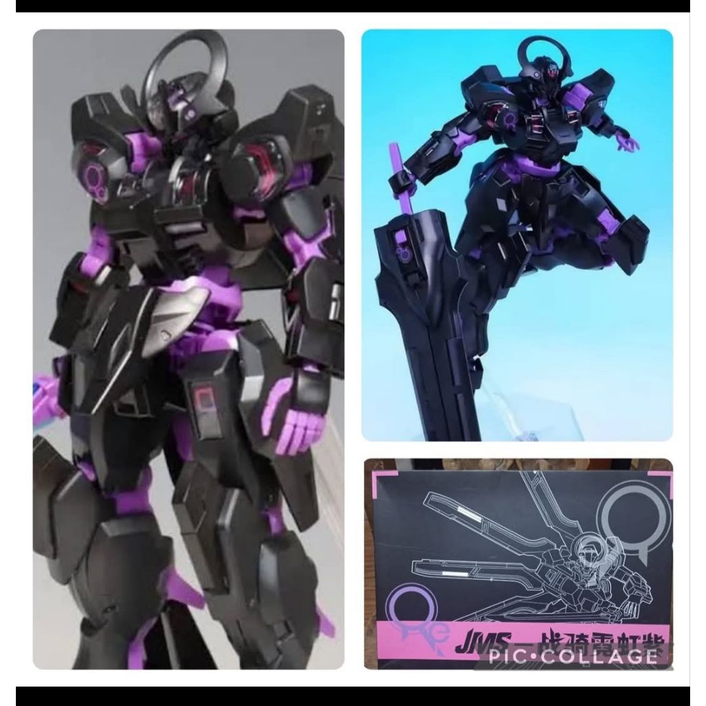 JMS schwarzette neon purple Hg High Grade 1/144 Gundam mecha robot ...
