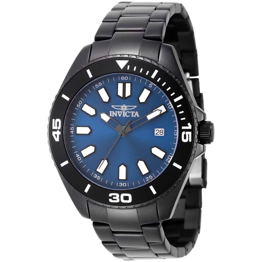 Original Invicta Pro Diver Black Band 43mm w/Blue Dial Model 46320 ...