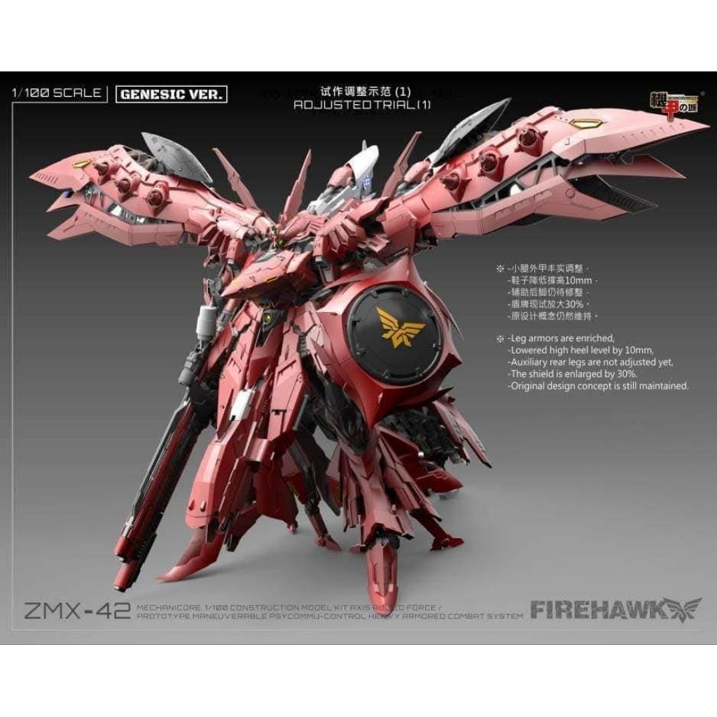 Mechanicore 1/100 ZMX-42 FireHawk model kit | Shopee Philippines