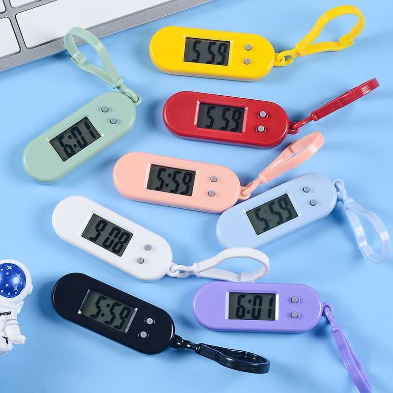 Mini Clock Keychain Pocket Watch Portable Digital Electronic Clock ...