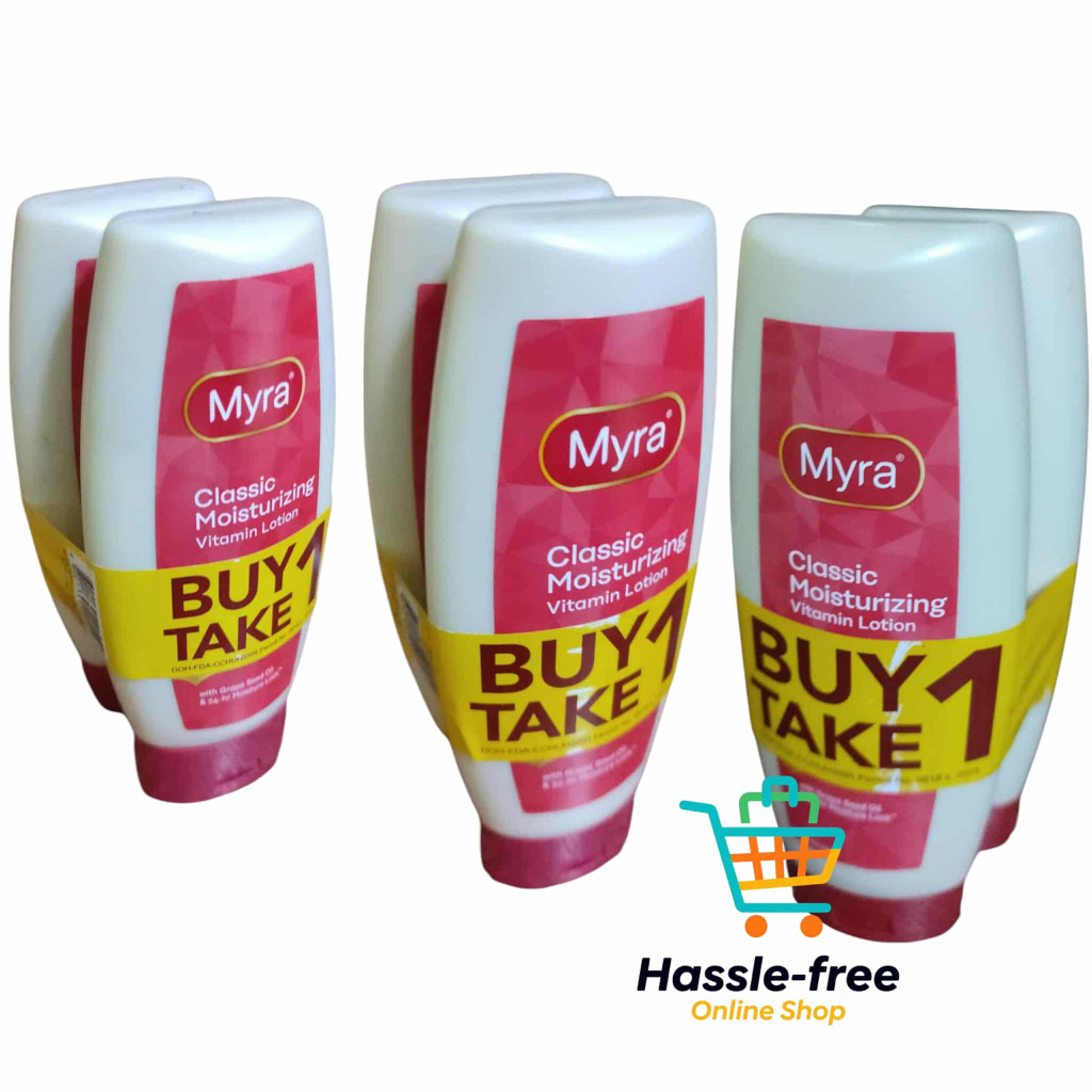 BUY 1 TAKE 1 MYRA CLASSIC MOISTURIZING VITAMIN LOTION MADE IN THE PHILIPPINES | Shopee Philippines